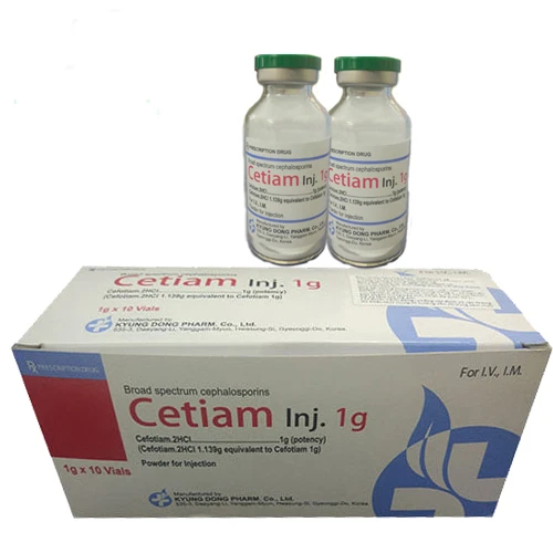 Cetiam Inj. 1g - Thuốc kháng sinh trị nhiễm khuẩn của Hàn Quốc