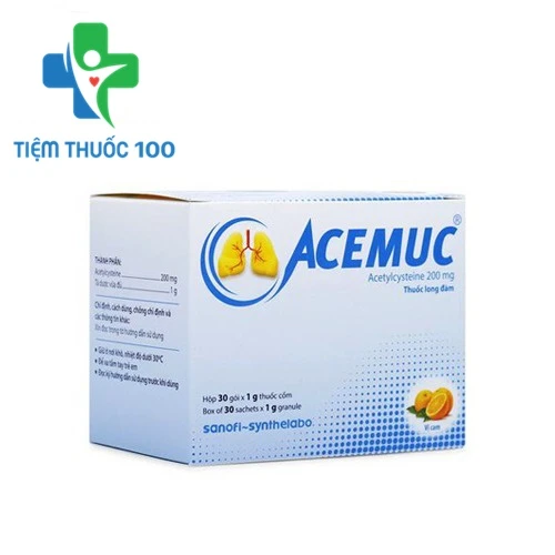 Acemuc Sac.200mg - Thuốc điều trị viêm phế quản hiệu quả