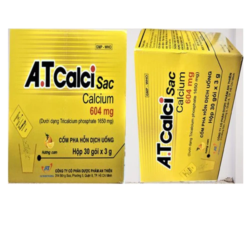 A.T Calci sac - Thuốc bổ sung canxi cho cơ thể hiệu quả của An Thiên