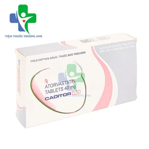 Caditor 40 Cadila - Thuốc điều trị tăng cholesterol huyết