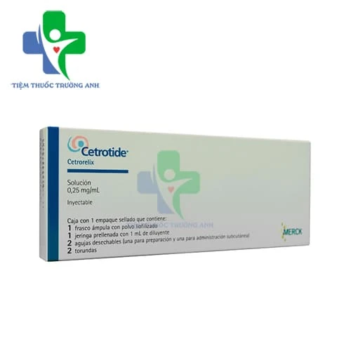 Cetrotide 0,25mg Baxter - Thuốc hỗ trợ điều trị dự phòng rụng trứng sớm