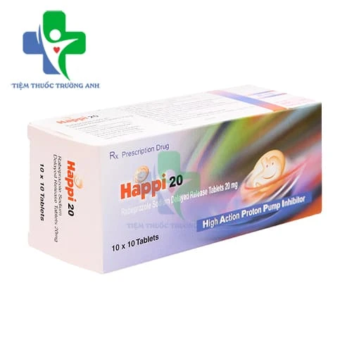 Happi 20 Cadila - Thuốc điều trị viêm loét dạ dày, tá tràng