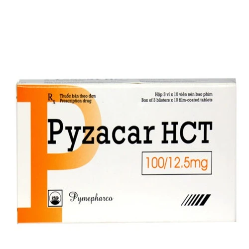 Pyzacar HCT 100/12,5mg - Thuốc điều trị tăng huyết áp hiệu quả