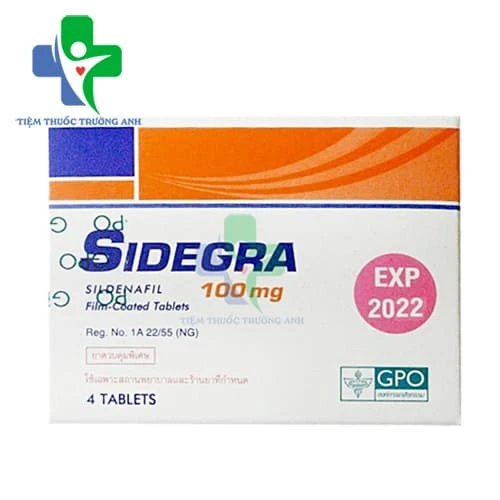 Sidegra 100mg - Thuốc điều trị rối loạn cương dương hiệu quả