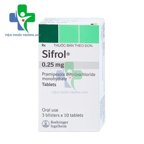 Sifrol 0.25mg Boehringer Ingelheim - Thuốc điều trị các triệu chứng của ...